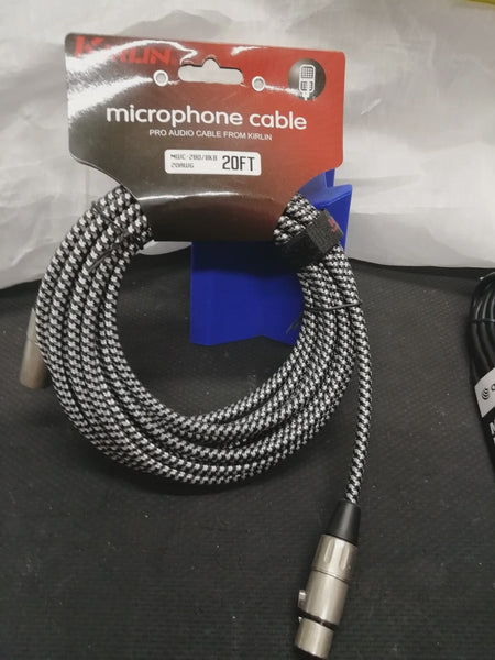 Kirlin Braided Mic Cable 20' XLR-XLR | Guitar Crazy